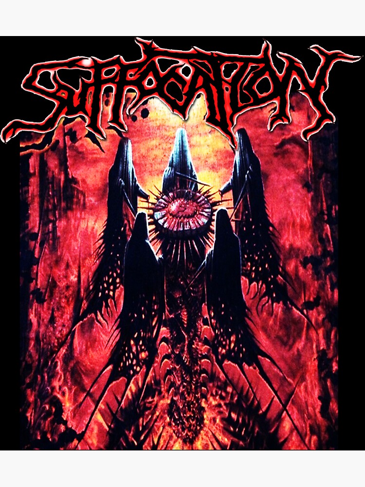 "Suffocation is an American death metal band" Sticker for Sale by hantu ...
