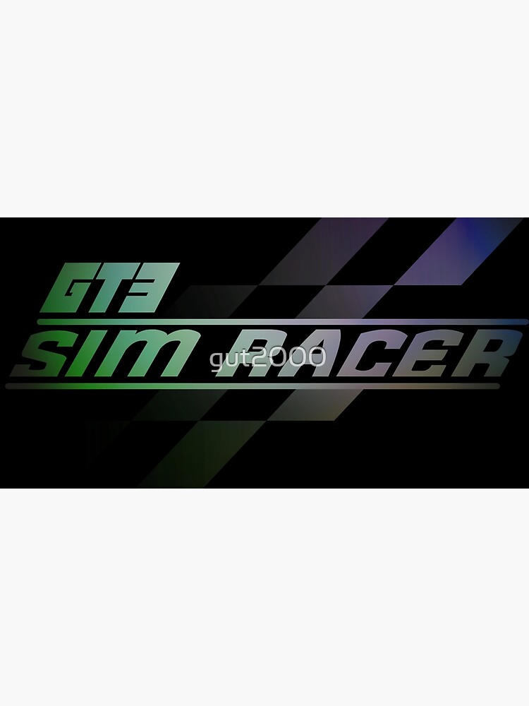 "Sim racing or sim racer checkered flag for simracing" Poster for Sale ...
