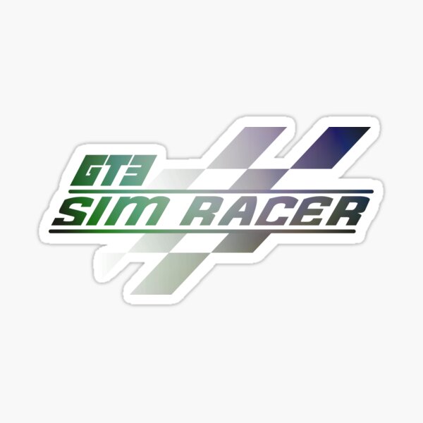 "Sim racing or sim racer checkered flag for simracing" Sticker for Sale ...