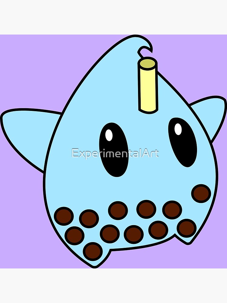 "Blue Bubble Luma" Poster by ExperimentalArt | Redbubble