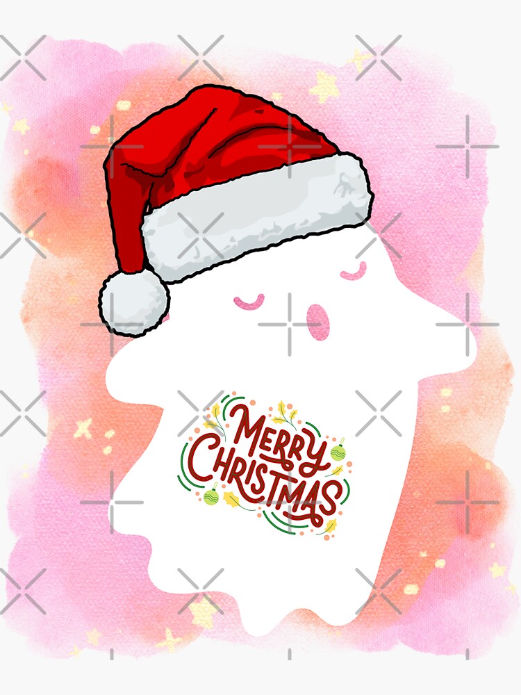 "Merry Christmas - Happy Ghost - Joyful design for positive people ...