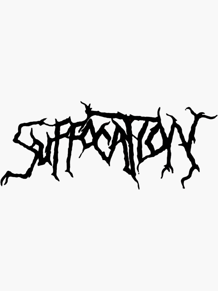 "Suffocation is an American death metal band" Sticker for Sale by hantu ...
