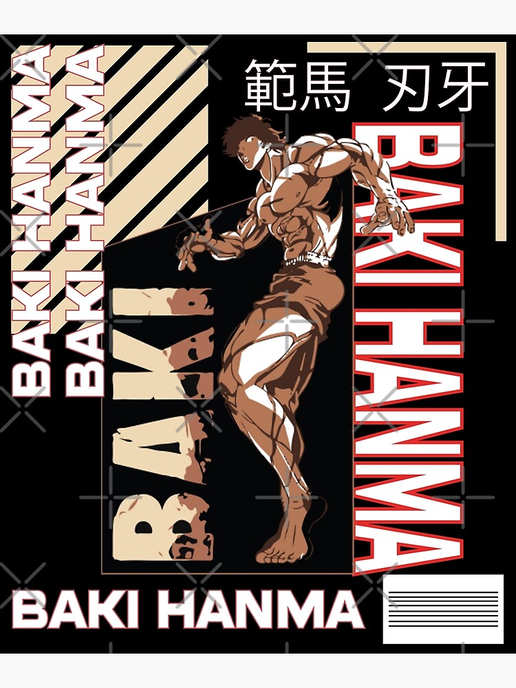 Póster «Entrenamiento de posición Baki Hanma para gimnasio Otaku» de ...