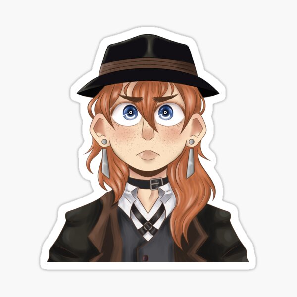 "Chuuya" Sticker for Sale by Saroobadoop | Redbubble