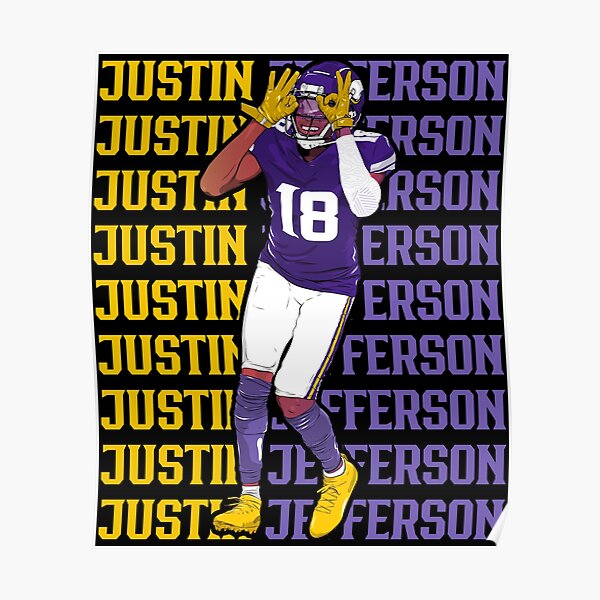 "Justin Jefferson" Poster for Sale by SweetApparel22 | Redbubble