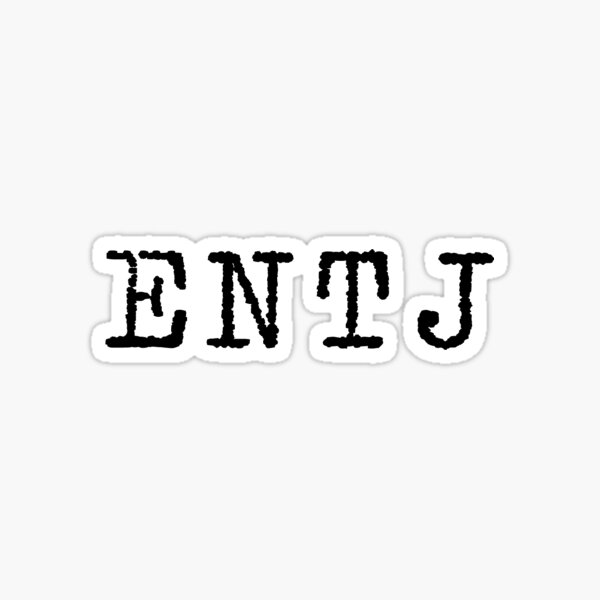 "mbti personality - entj (white background)" Sticker for Sale by ...