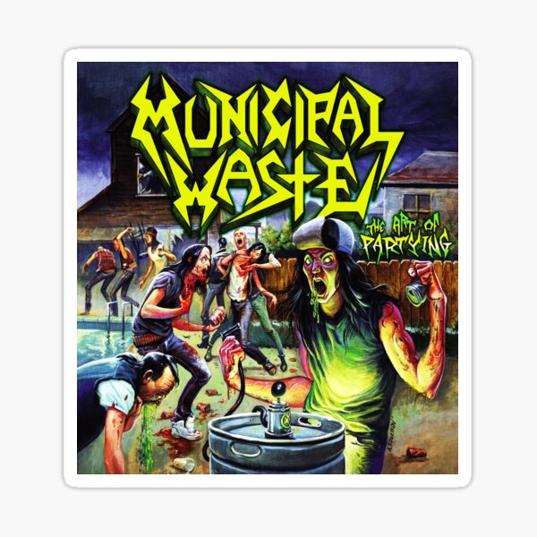 "Municipal Waste is an American crossover thrash band" Sticker for Sale ...