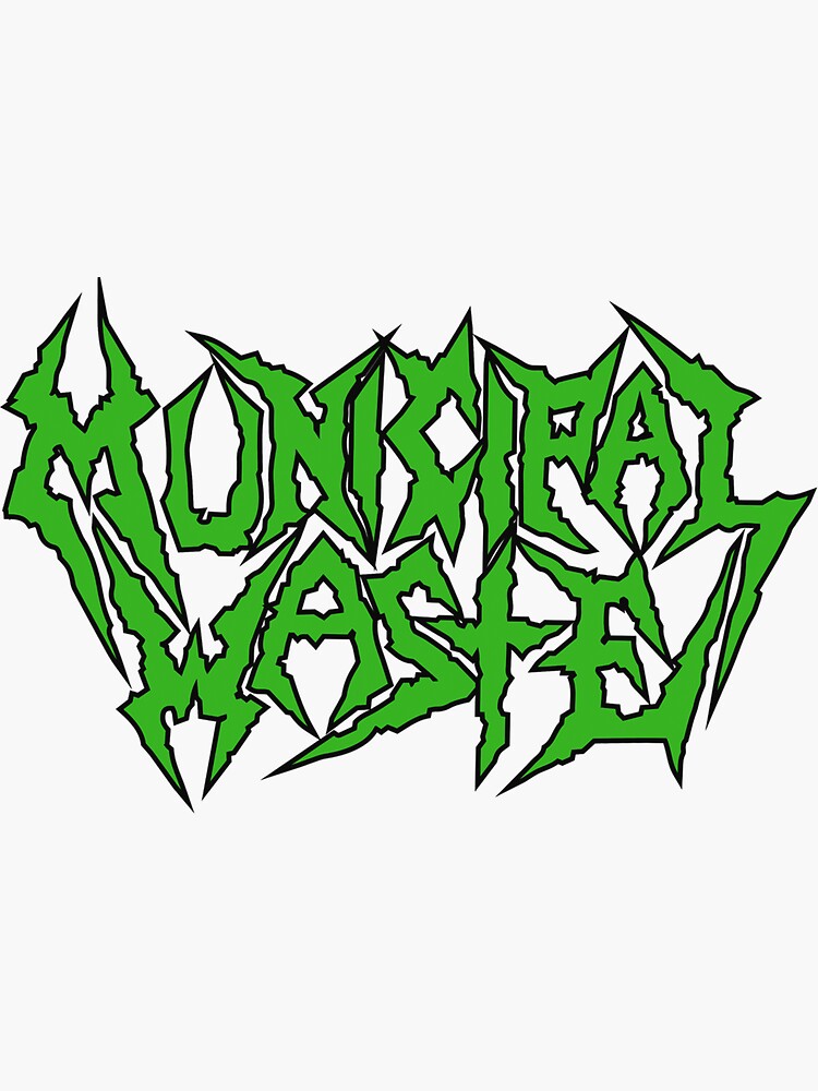 "Municipal Waste is an American crossover thrash band" Sticker for Sale ...