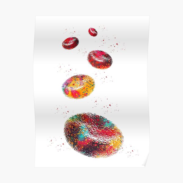 "Red Blood Cells" Poster for Sale by erzebetth | Redbubble