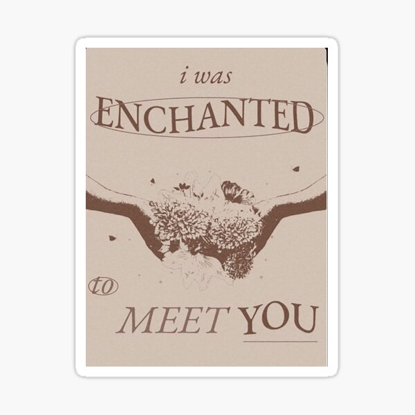"enchanted" Sticker for Sale by Betsymae | Redbubble