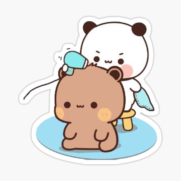 "Bubu Is Taking Care Of Dudu Lovely Couple" Sticker for Sale by ...