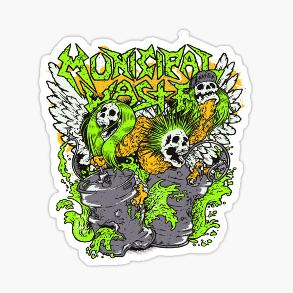 "Municipal Waste is an American crossover thrash band" Sticker for Sale ...