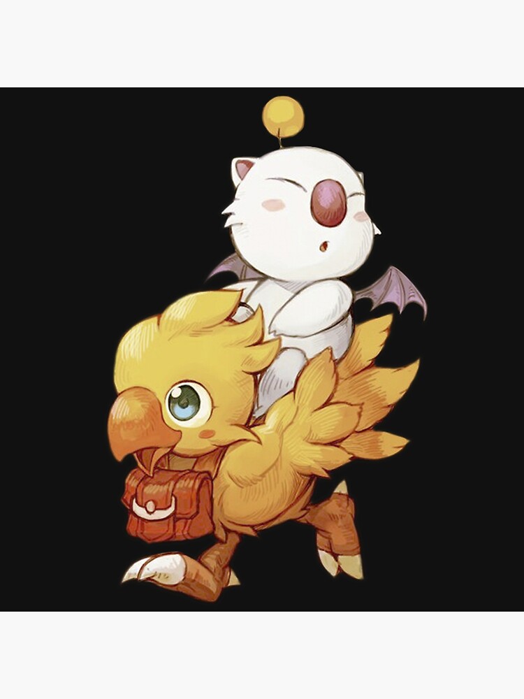 "Chocobo Riding Moogle Final Fantasy" Poster for Sale by Final ...