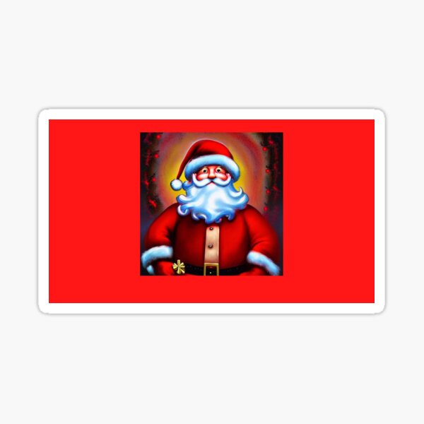 "Santa claus christmas aesthetic" Sticker for Sale by ArtFunFun | Redbubble