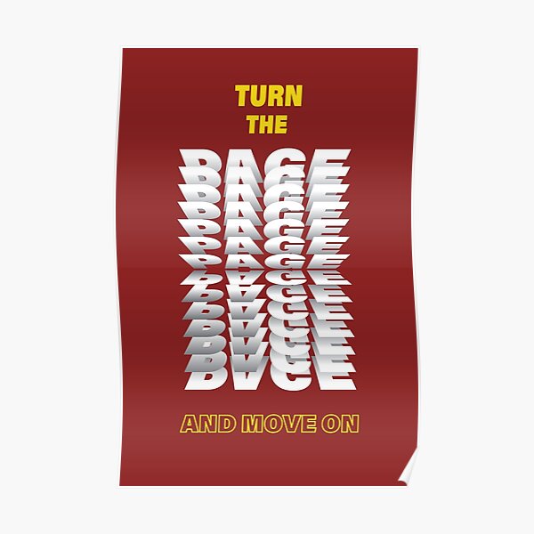 "Turn the page and move on" Poster for Sale by Varnachitra | Redbubble