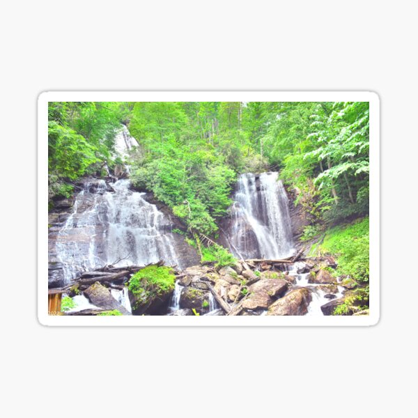 "Anna Ruby Falls Helen Georgia" Sticker for Sale by LisaWootenPhoto ...