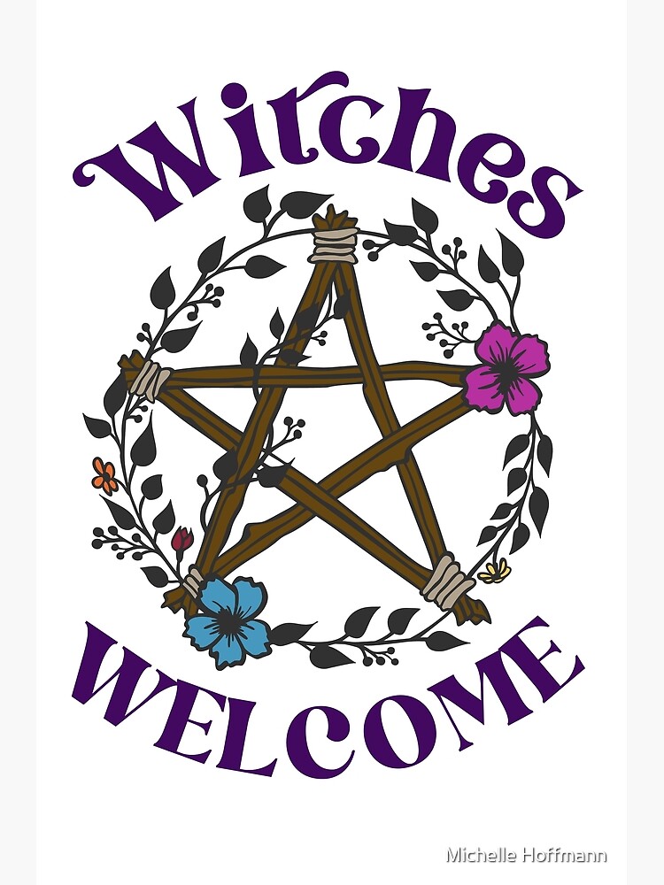 "Witches Welcome Digital Art" Poster for Sale by magicdoll | Redbubble