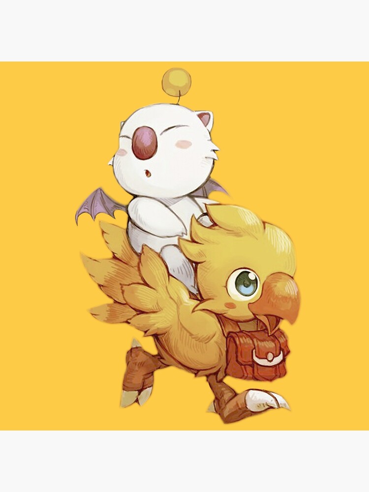 "Chocobo and Moogle Final Fantasy" Poster for Sale by Final-Fantasian ...