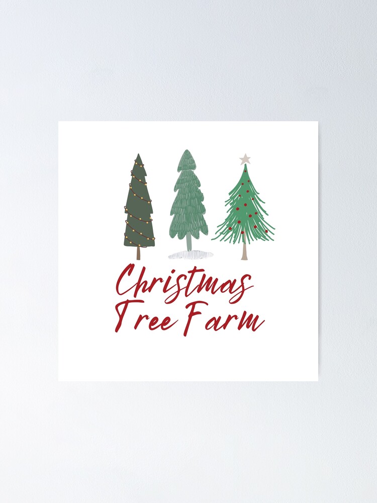"Taylor Swift Christmas Tree Farm" Poster for Sale by ClaudiaAndOwl ...