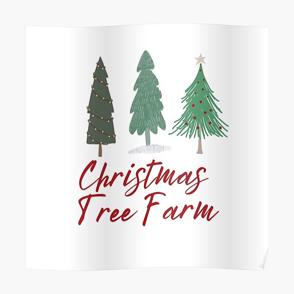 "Taylor Swift Christmas Tree Farm" Poster for Sale by ClaudiaAndOwl ...