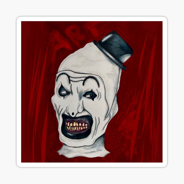 "Terrifier 2 design " Sticker for Sale by Chevrodesigns | Redbubble