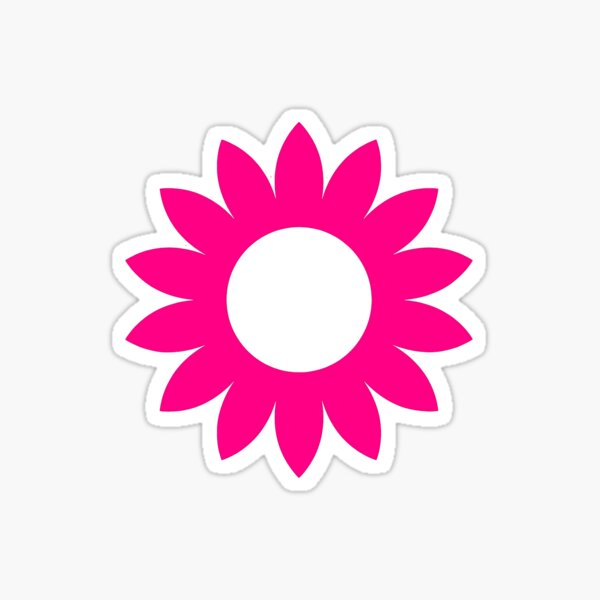 "Pink Flowers" Sticker for Sale by Esraa-Design | Redbubble