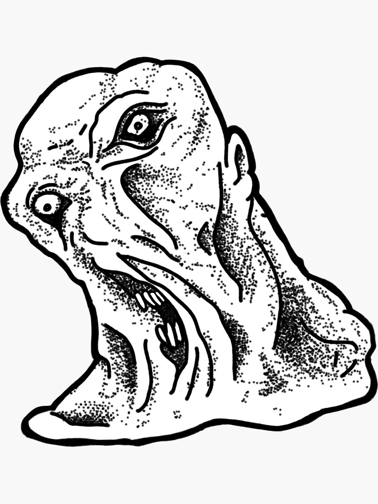 "Pan's Labyrinth Pale Man Prototype " Sticker for Sale by Yoda-Kaku ...