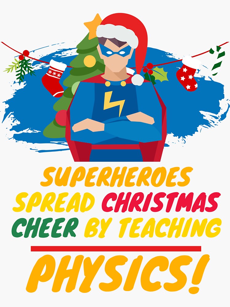 "Physics Teacher Christmas Costume" Sticker for Sale by myspookycuties ...
