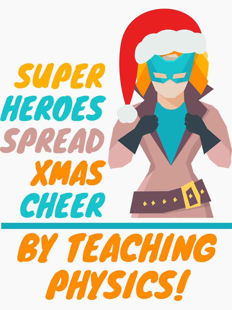 "Physics Teacher Christmas Costume" Sticker for Sale by myspookycuties ...