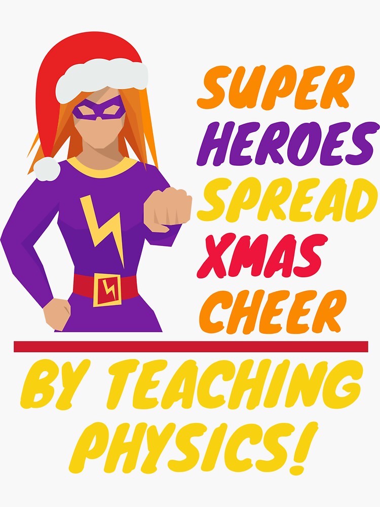 "Physics Teacher Christmas Costume" Sticker for Sale by myspookycuties ...