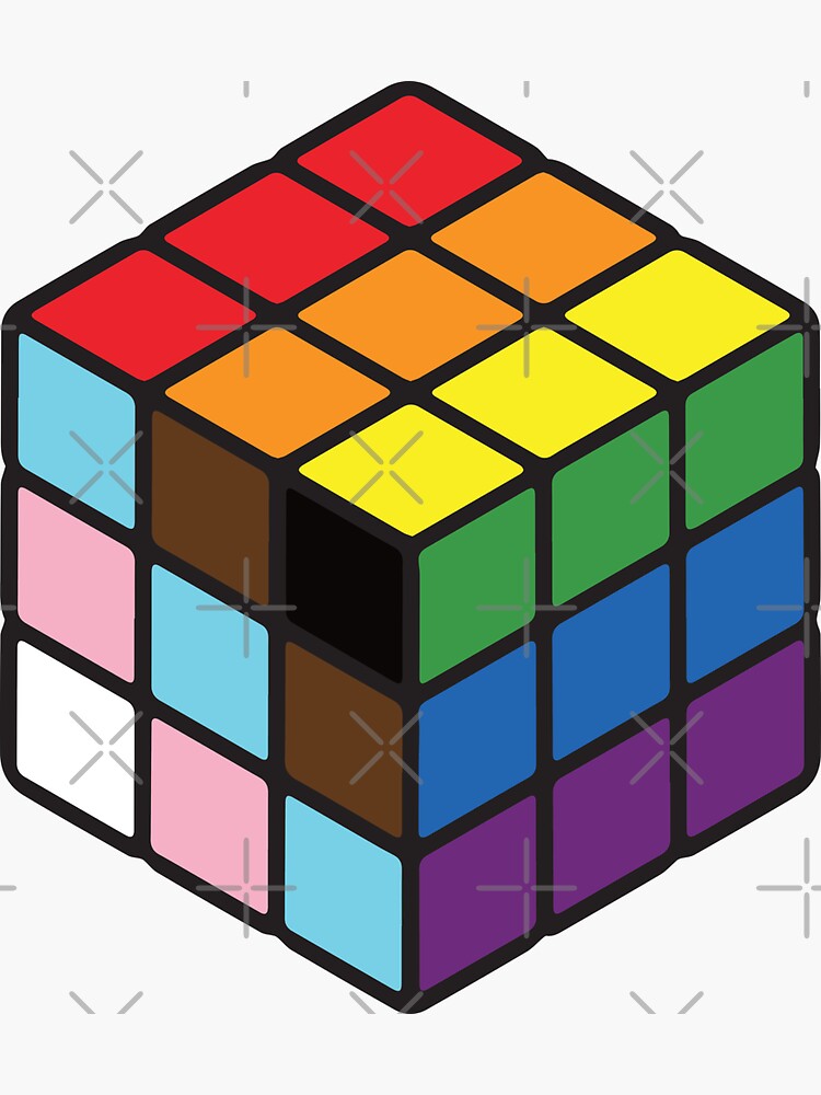 "No Cube Pride Edition - kineticstomp" Sticker for Sale by kineticstomp ...