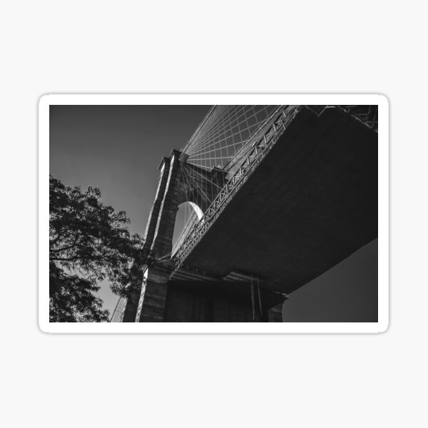 "Brooklyn Bridge in New York City" Sticker for Sale by nycruss1 | Redbubble