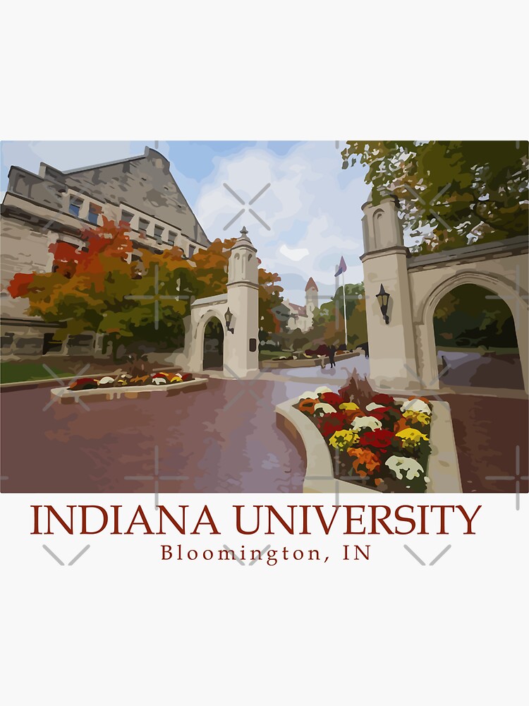 "iu sample gates" Sticker for Sale by Dianas-Designs | Redbubble