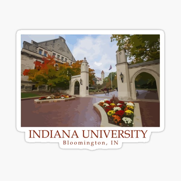 "iu sample gates" Sticker for Sale by Dianas-Designs | Redbubble