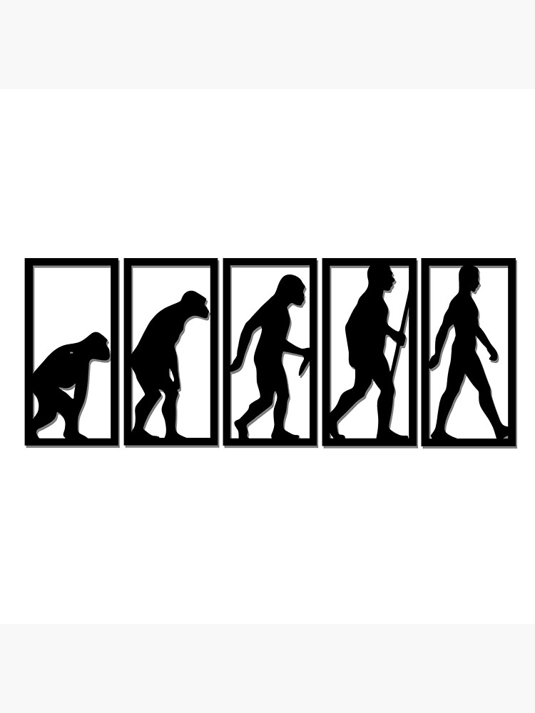 "LINE ART 012- HUMAN EVOLUTION LINE ART" Photographic Print for Sale by ...