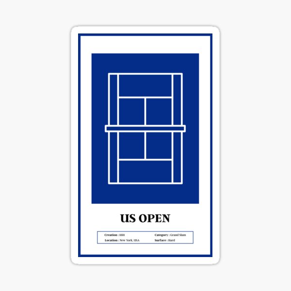 "U.S. Open Tennis" Sticker for Sale by TieBreak-Tennis | Redbubble