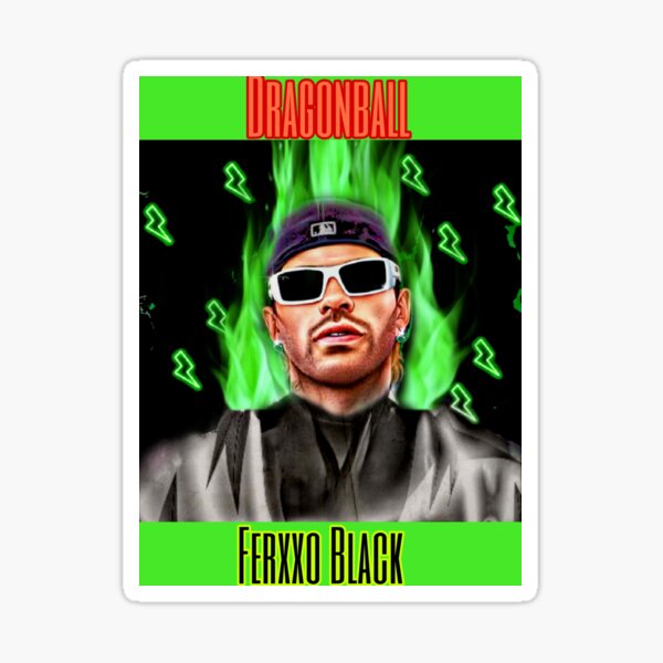 "Dragonball inspired Ferxxo Black " Sticker for Sale by ph1johan548 ...