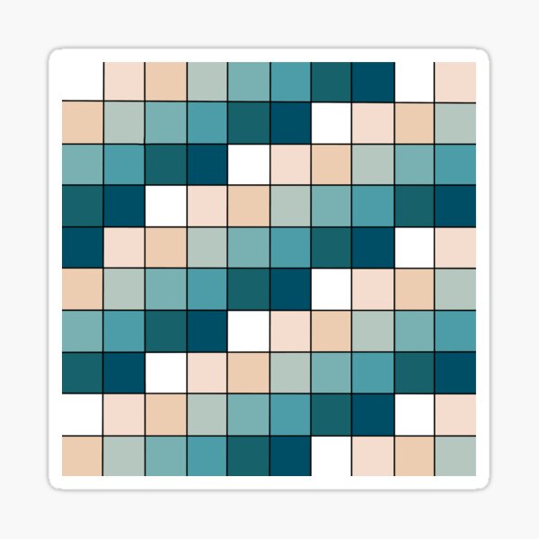 "Karo Dice Squares Quadrangular" Sticker for Sale by Diebuchmoewe ...