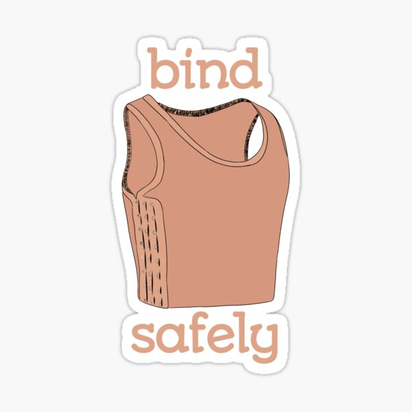 "Bind Safely (skintone 9)" Sticker for Sale by mossytoothjar | Redbubble
