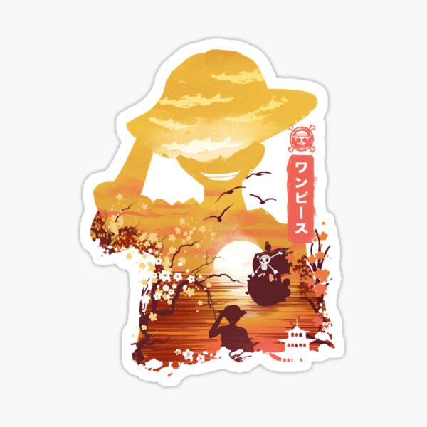 " One Piece Luffy" Sticker for Sale by CANAL345 | Redbubble