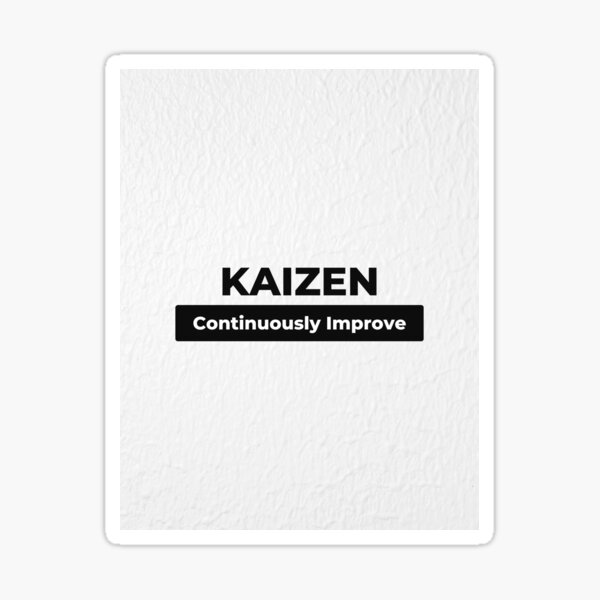 "Kaizen" Sticker for Sale by hakima0 | Redbubble