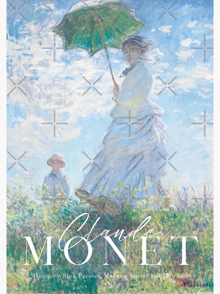 "Woman with a Parasol - Madame Monet and Her Son by Claude Monet ...