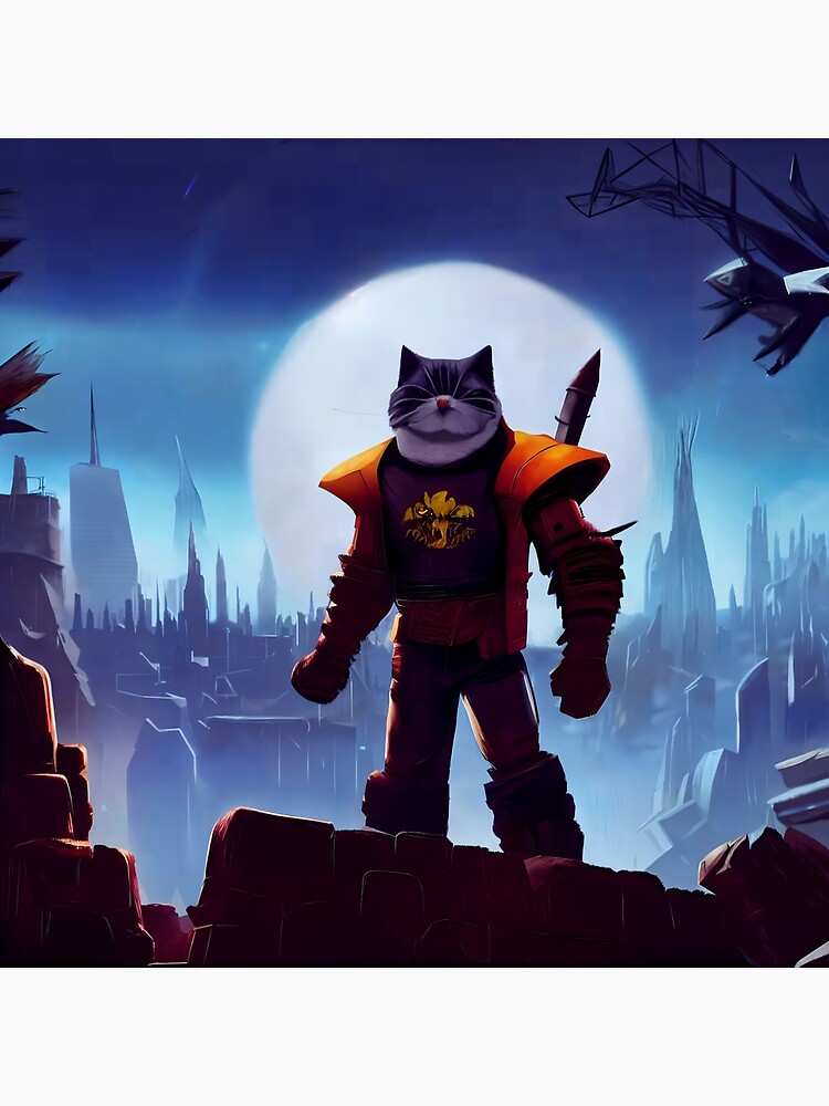 "Aaron Da Fur the Protector Cat" Poster for Sale by ArtificialBeaux ...