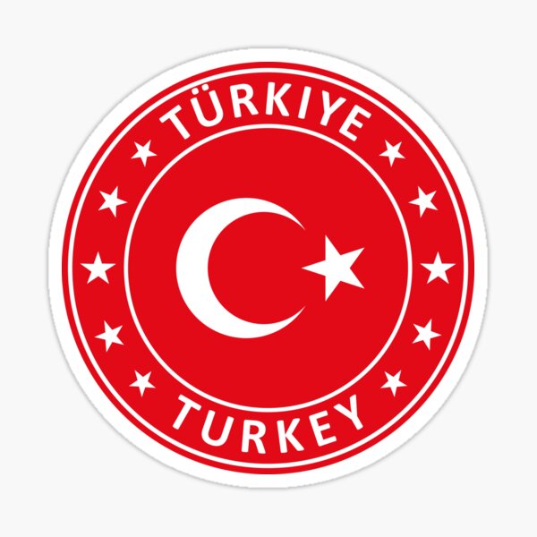 "Turkey, Türkiye" Sticker for Sale by Alma-Studio | Redbubble