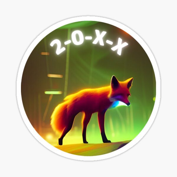 "Cyber Fox" Sticker for Sale by cutestuff-japan | Redbubble