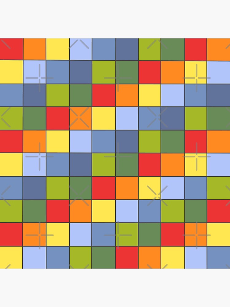 "Karo Dice Squares Quadrangular" Sticker for Sale by Diebuchmoewe ...