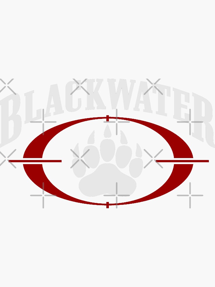 "Retro Blackwater Logo" Sticker for Sale by under13 | Redbubble