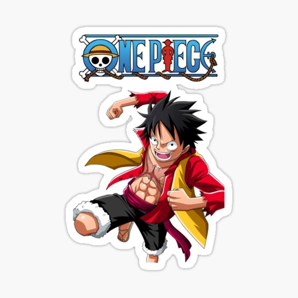 "One Piece Luffy" Sticker for Sale by CANAL345 | Redbubble
