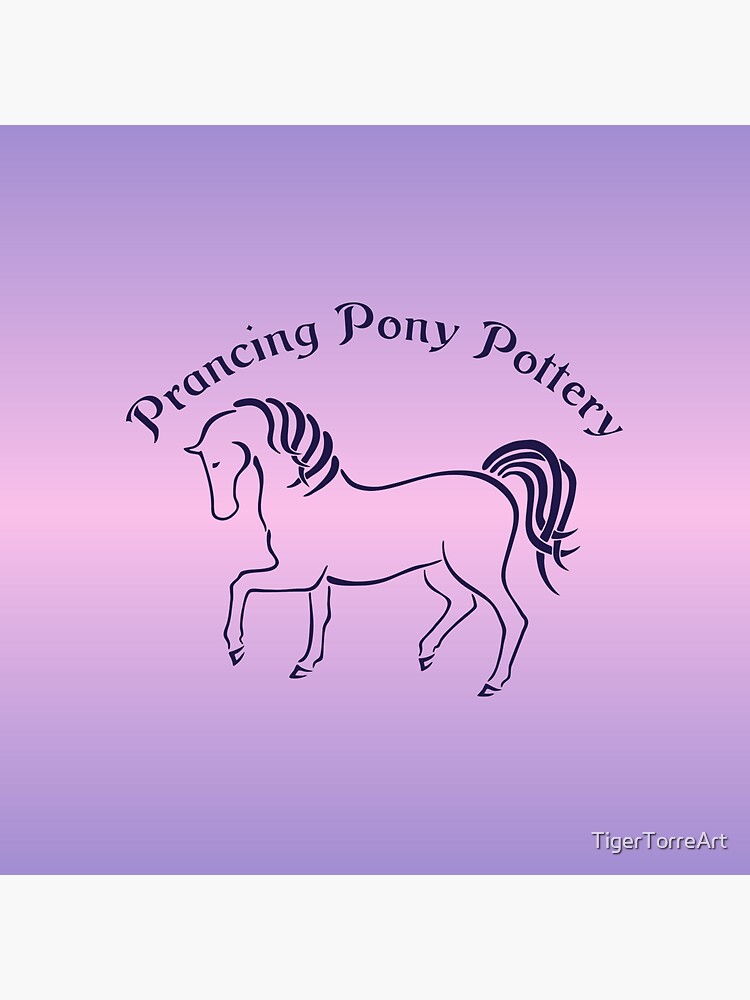 "Prancing Pony Pottery Swag" Sticker for Sale by TigerTorreArt | Redbubble
