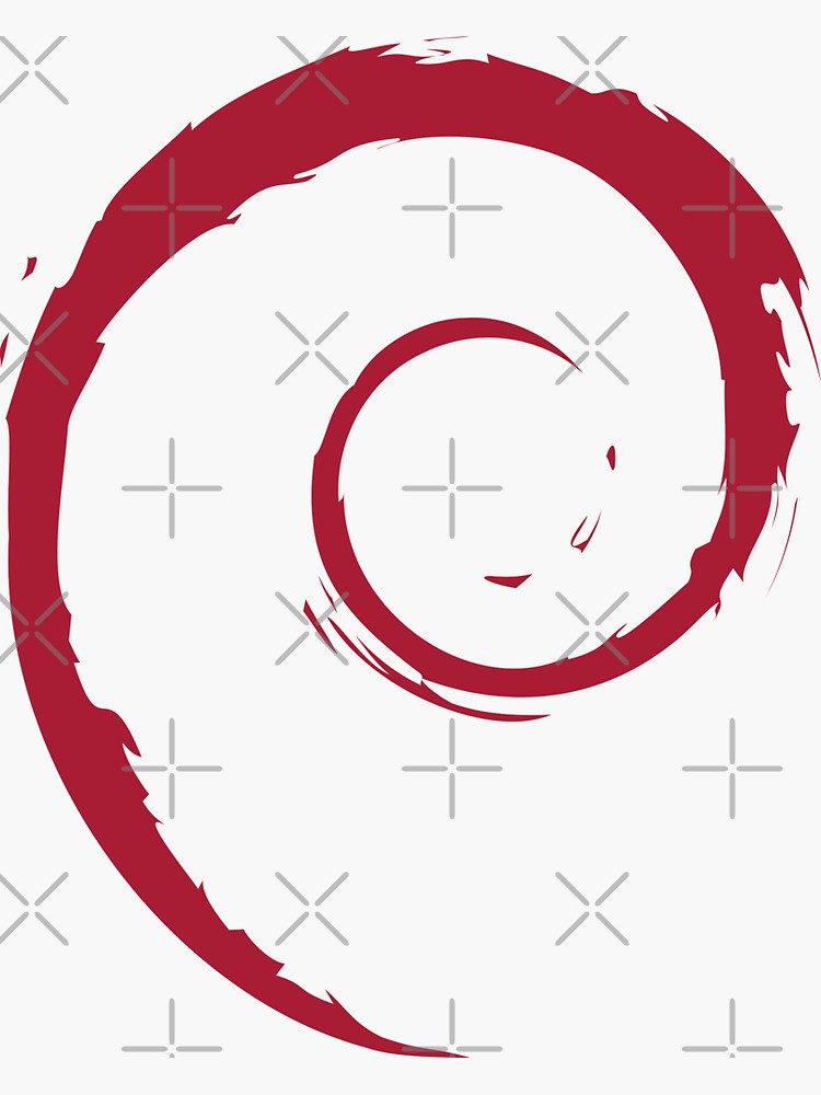 "Debian Logo" Sticker for Sale by SLCWearables | Redbubble